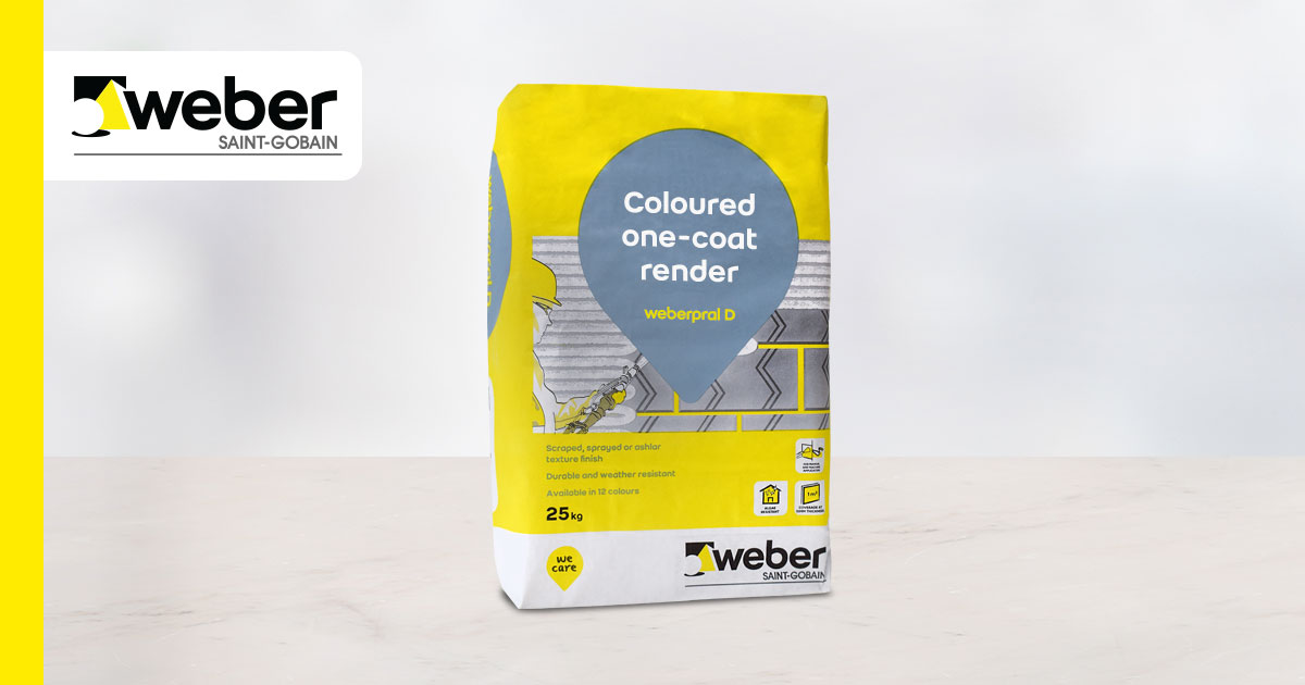 weberpral D | Coloured one-coat render | Weber UK