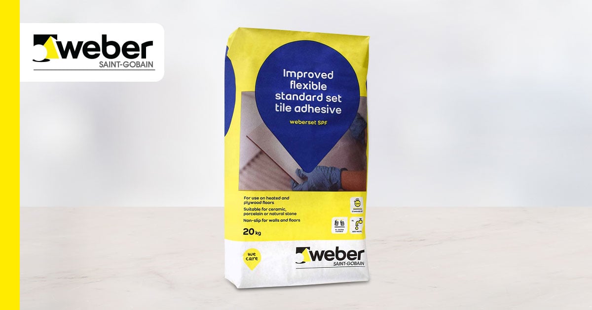weberset SPF | Flexible Tile Adhesive | Weber UK