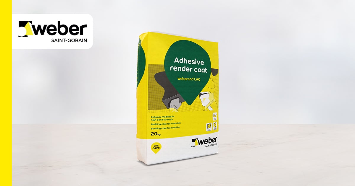 weberend LAC | Adhesive base coat render | Weber UK