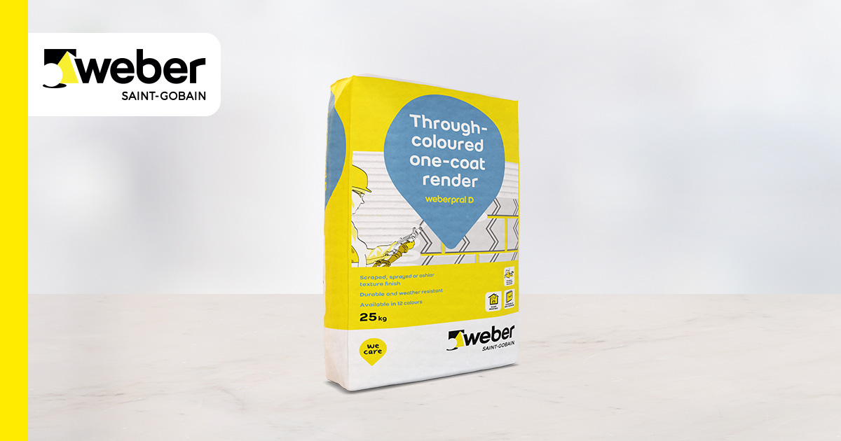 weberpral D | Coloured one-coat render | Weber UK