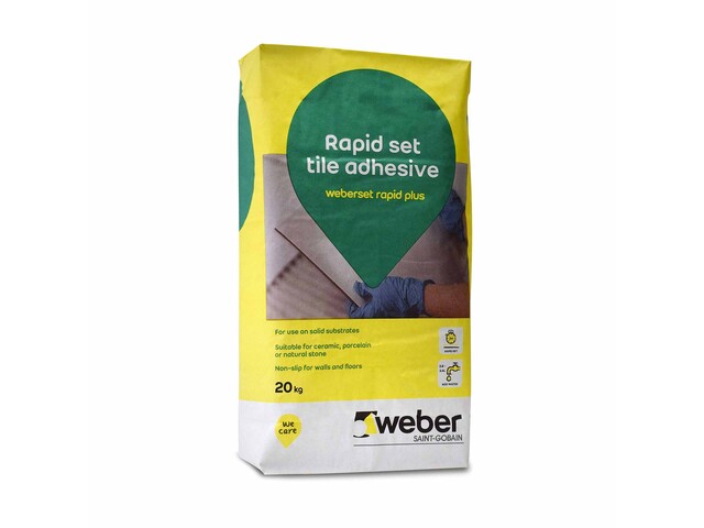 weberset rapid plus | Rapid Set Tile Adhesive | Weber UK