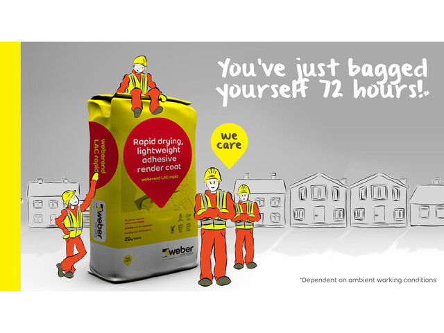 Weber launches rapid drying basecoat render | Weber UK